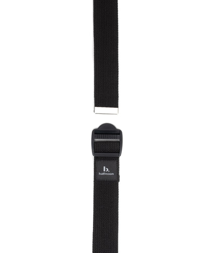 b, halfmoon buckled stretch strap 6ft